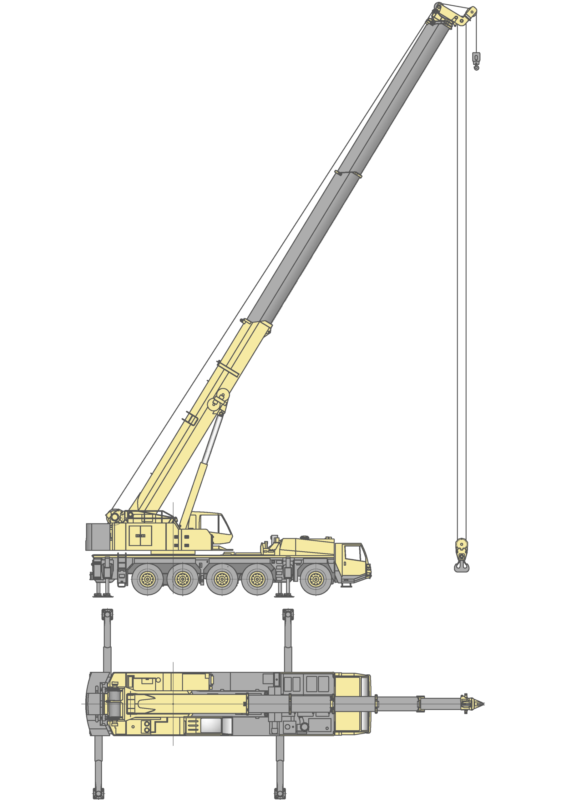 Kato KA-1300SL 130 Ton Mobile Crane – CAD DWG Hub