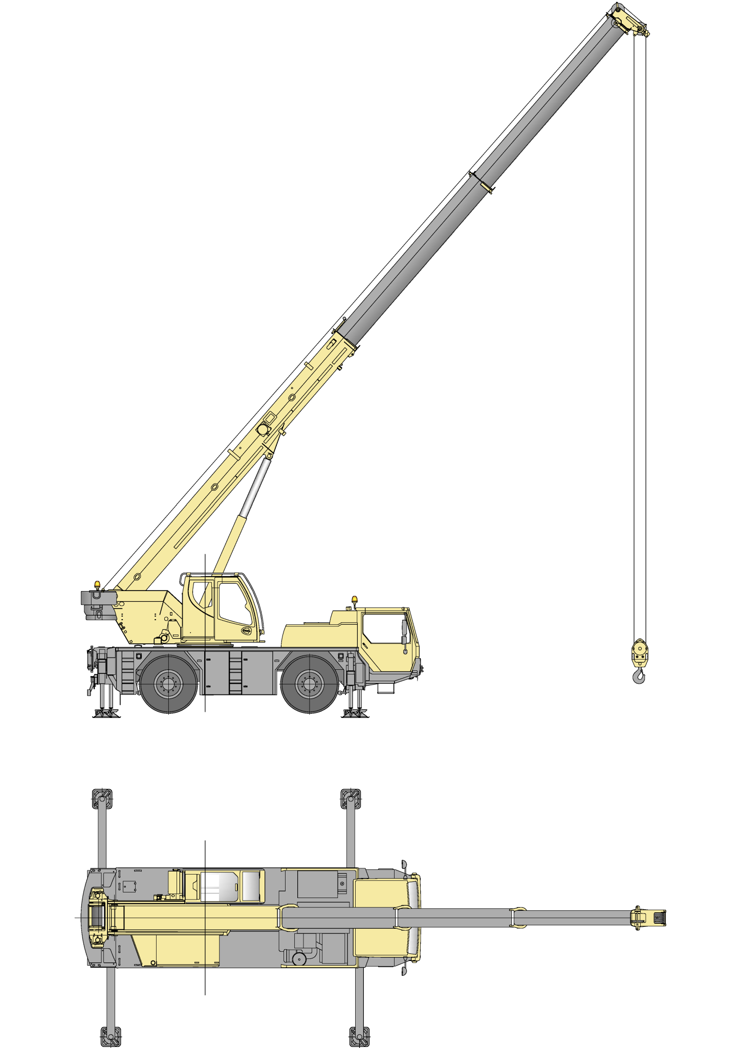 Liebherr LTM 1030-2.1 Mobile Crane | 35t Capacity – CAD DWG Hub