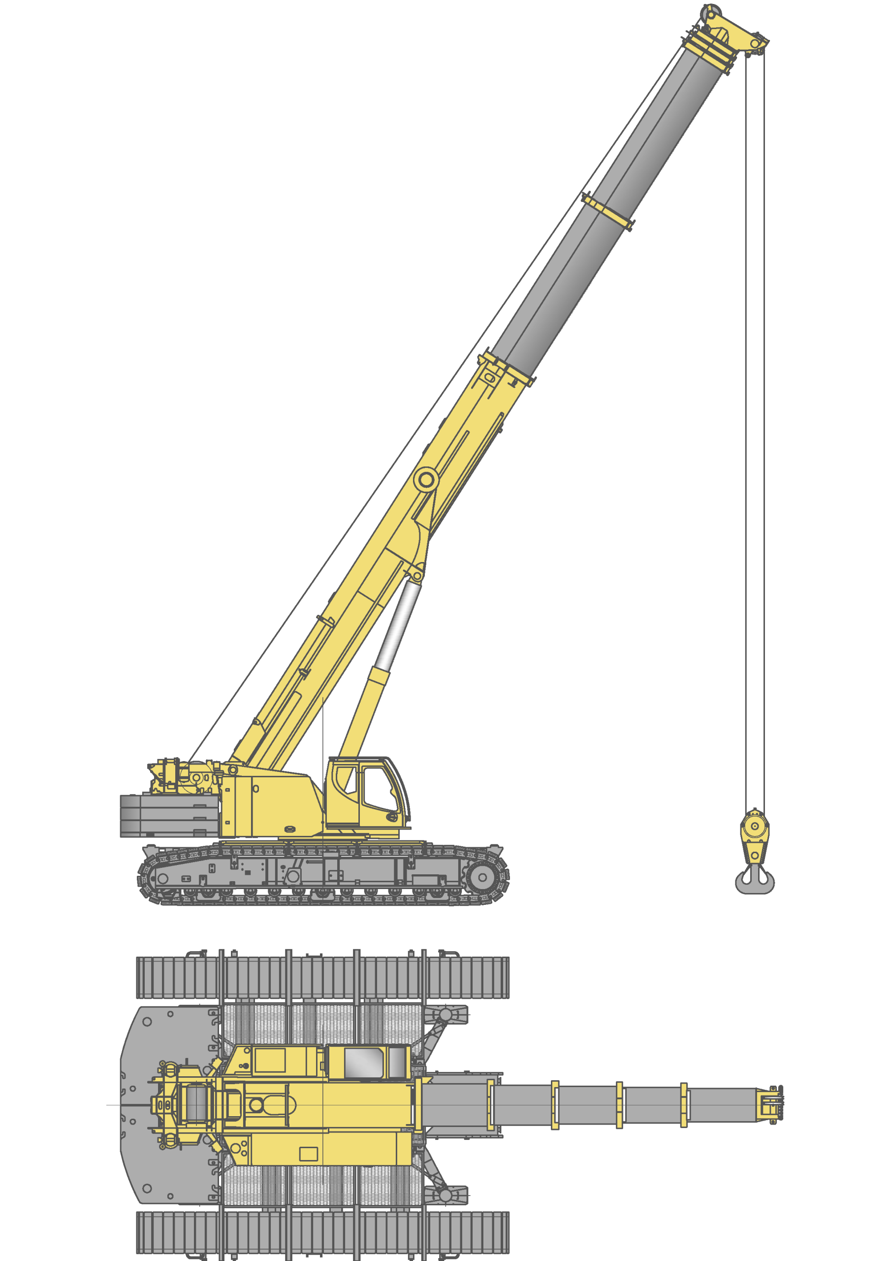 Liebherr LTR 1220 Crawler Crane: 220 Ton Telescopic Power – CAD DWG Hub