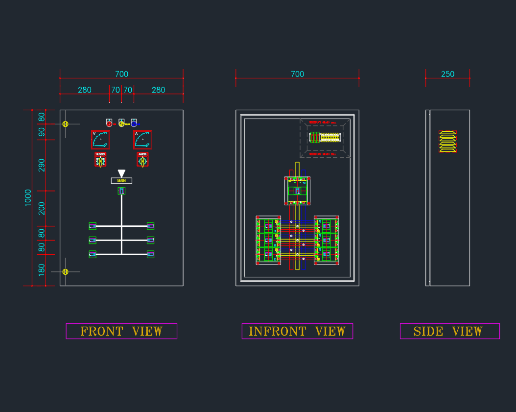 Main Distribution Board MDB Panel DWG CAD Block Download – CAD DWG Hub